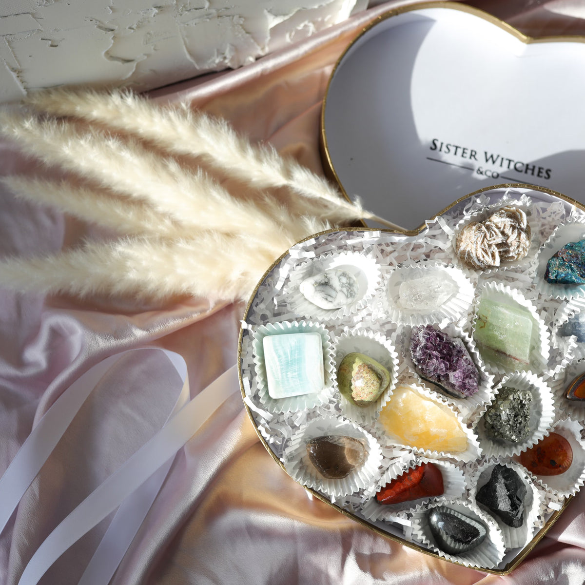 Gold Crystal Chocolate Box – Sister Witches & Co